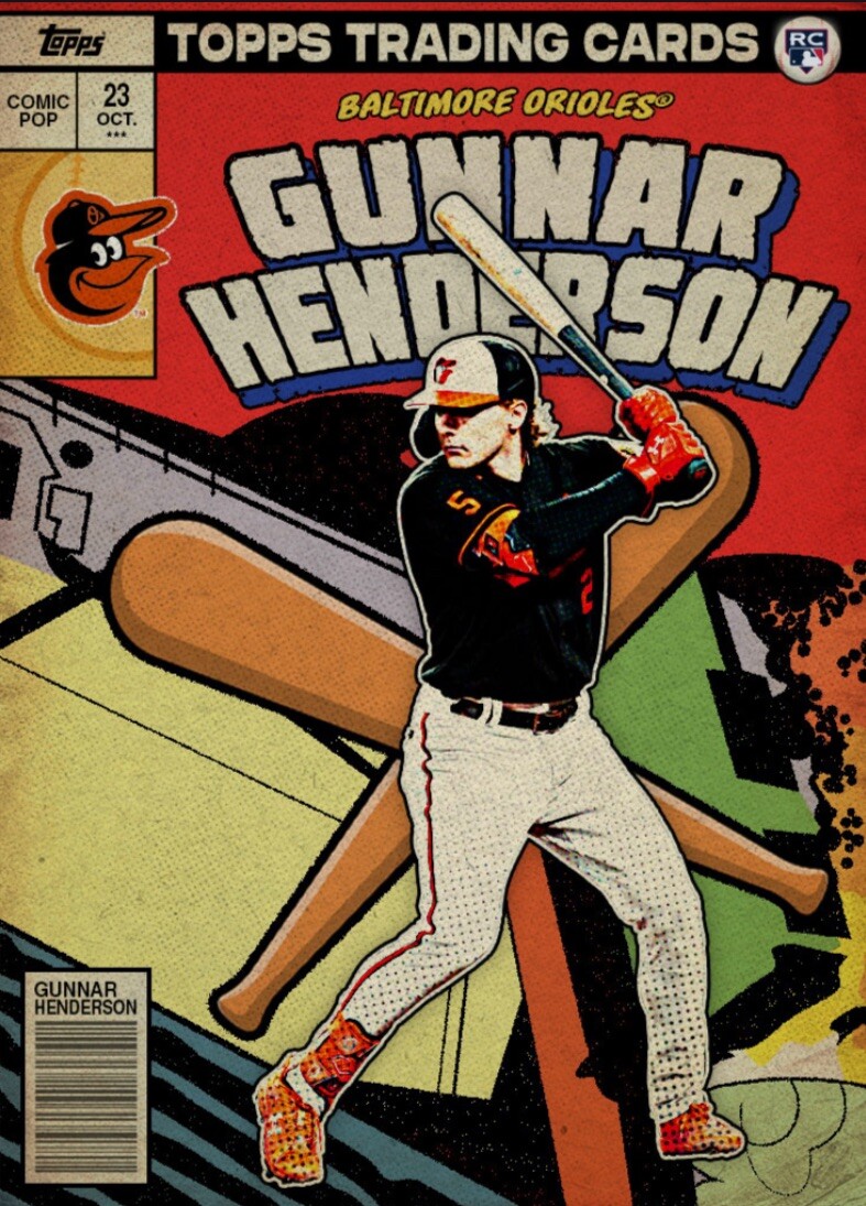 2023 Topps Comic Pop Gunnar Henderson RC Topps Bunt Digital Card | eBay
