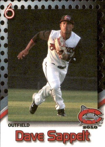 2010 Carolina Mudcats Team Issue #26 Dave Sappelt Graham North Carolina ...