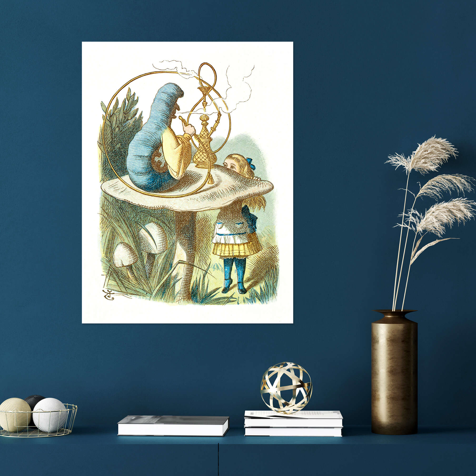 Poster Alice und die Raupe - John Tenniel | eBay.de