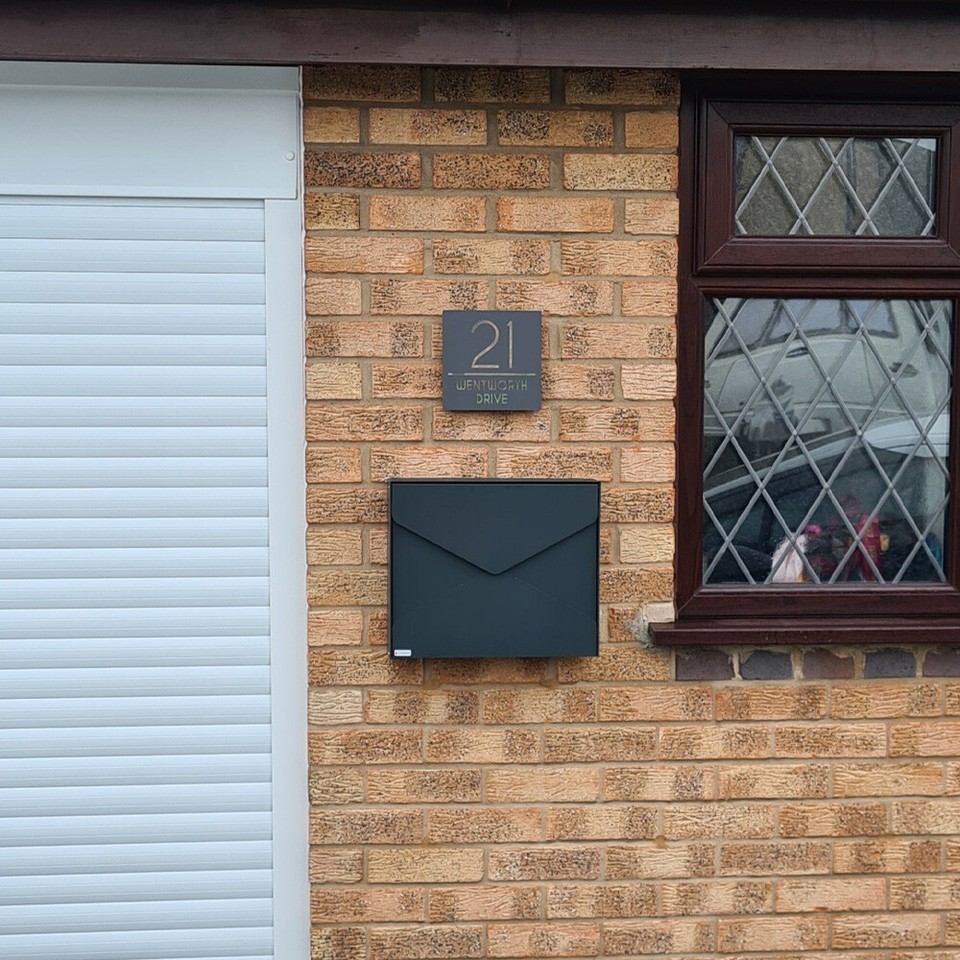 Wall Mounted External Letterbox Lockable Galvanised Steel – Gavia | eBay UK