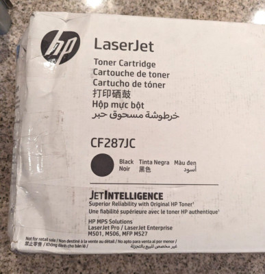 HP CF287JC Same As 87X Black Toner Cartridge, LaserJet Enterprise ...