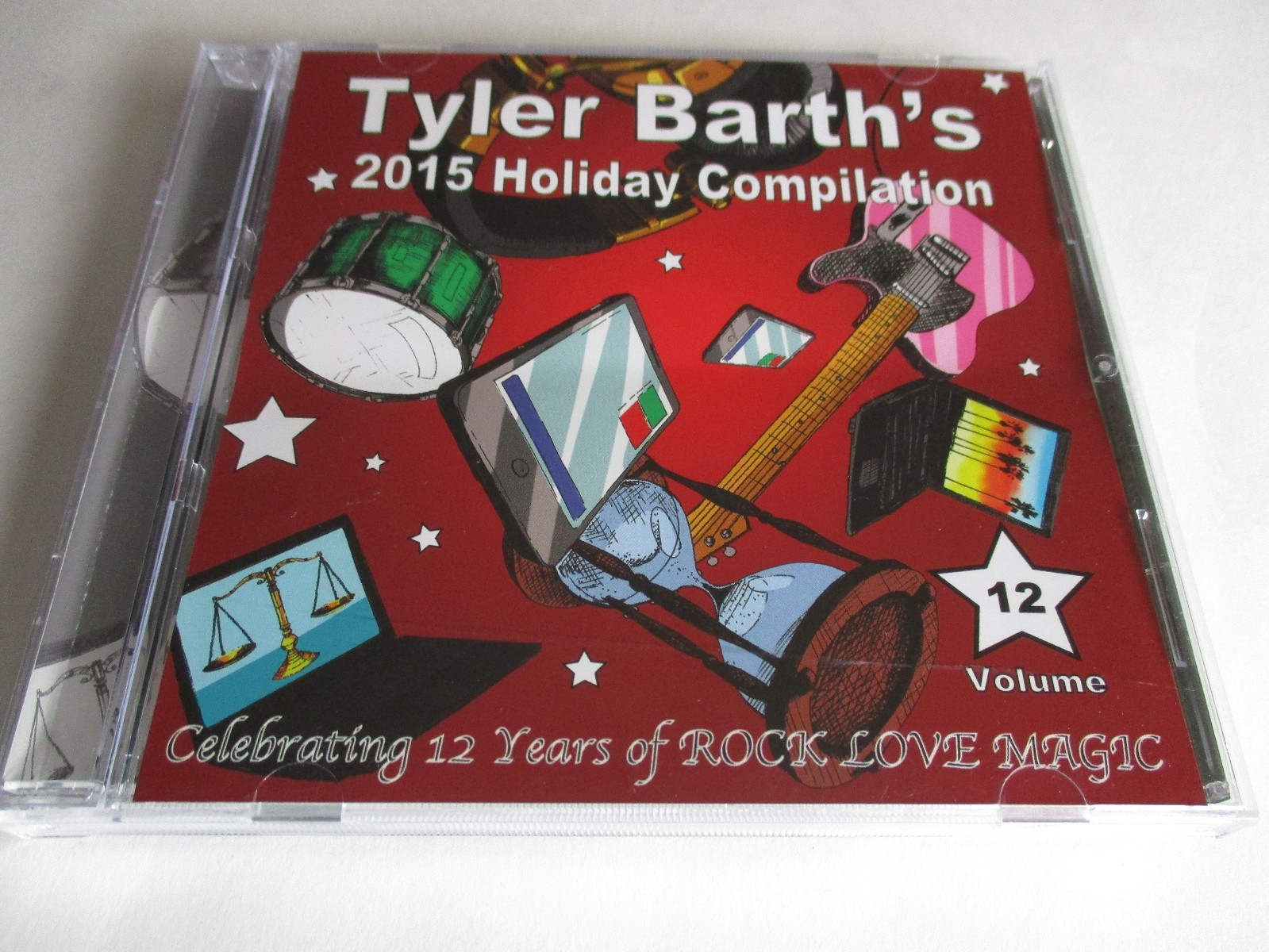 Tyler Barth's 2015 Holiday Compilation Vol 12 CD 12 Years Of Rock Love ...
