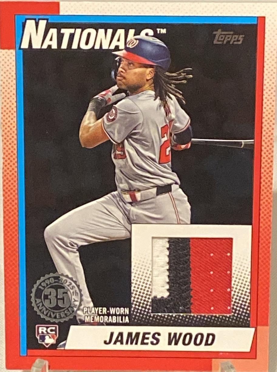 2025 Topps Series 1 - 1990 Topps Baseball Relics James Wood #T90R-JWO ...