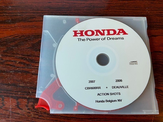 Honda 2006 2007 motorcycle press kit new model CD-ROM press CBR600RR ...