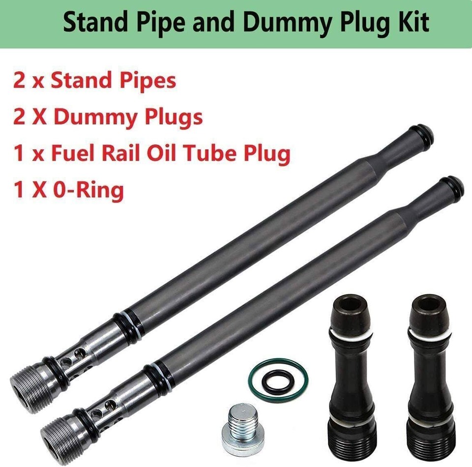 Updated Stand Pipe and Dummy Plug Kit for 2004-2010 Ford 6.0L E-350 F ...