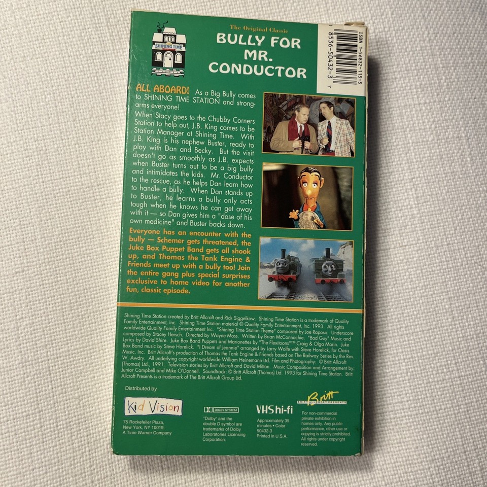 Shining Time Station Vol 3 Bully for Mr. Conductor VHS 1993 Thomas ...