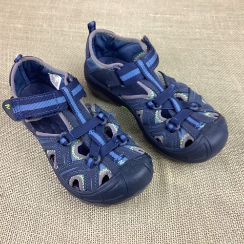 Merrell Youth Blue Leather Hiking Closed Toe Kids Sandals Size 1 Shoes ...