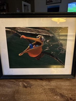 Disney Pixar Finding Nemo Framed Lithograph Nigel Pelican, Marlin ...