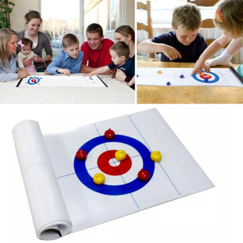 Family Curling Table Game Training Kids Adults Child Tabletop Ball Game ...