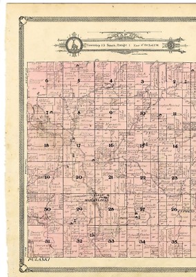 1908 Map Eastern Half of Dongola township, Illinois, from Atlas of ...