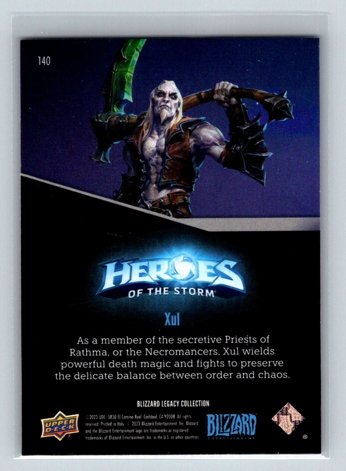 2023 Upper Deck Blizzard Legacy Collection #140 Xul Heroes Of The Storm ...