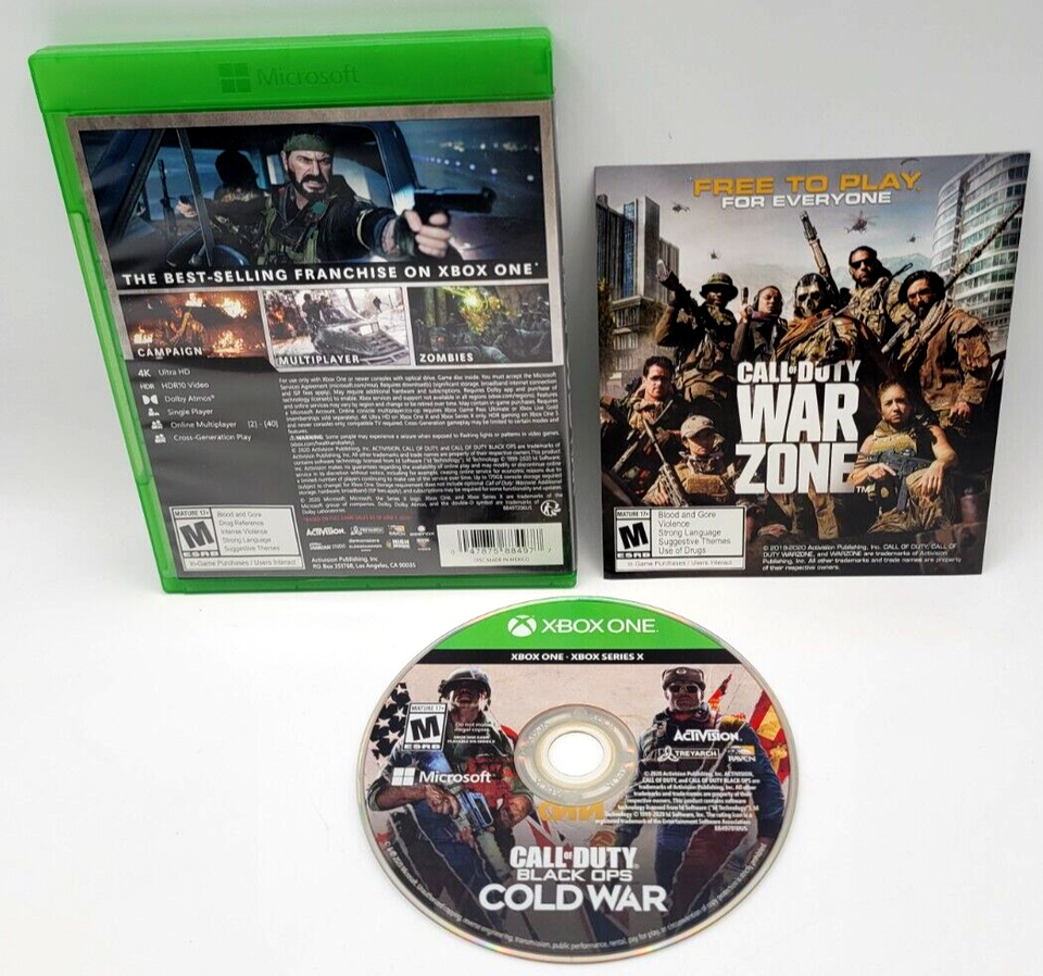 Call of Duty Black Ops Cold War Xbox Series X/Xbox One GAME CIB ...