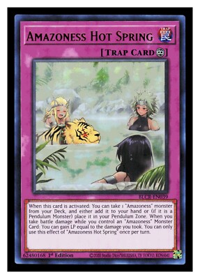 YuGiOh BLCR-EN039 Amazoness Hot Spring Ultra Rare Crystal Revenge | eBay
