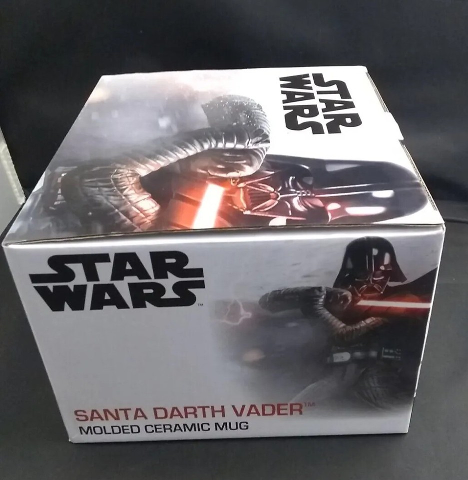Darth Vader Santa Mug & Box Star Wars Christmas Coffee Tea Cocoa Empire ...