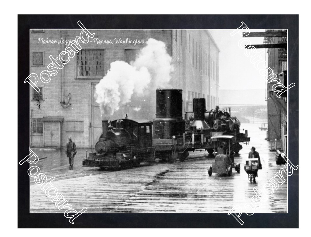 Historic Monroe Logging Co. - Monroe, Washington Train Postcard 3 | eBay