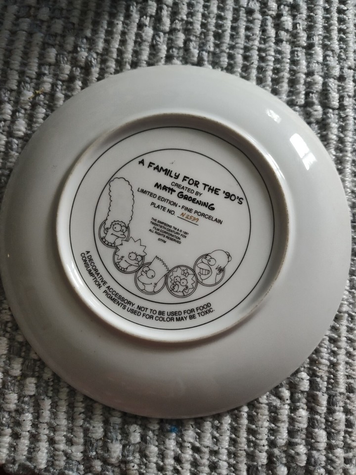 Simpsons Plate | eBay