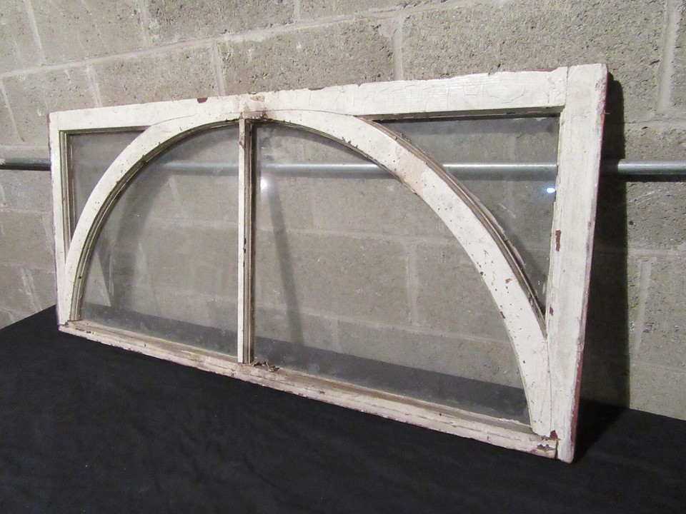 ~ ANTIQUE VICTORIAN TRANSOM WINDOW UNIQUE ~ 52 X 24 ~ ARCHITECTURAL ...