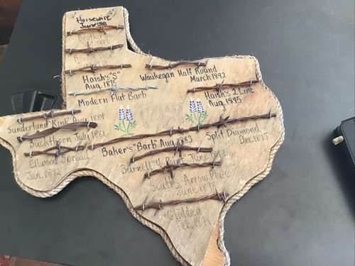 19th Century Barbed Wire Display TEXAS Authentic Barbwire 14 Pieces 1 ...