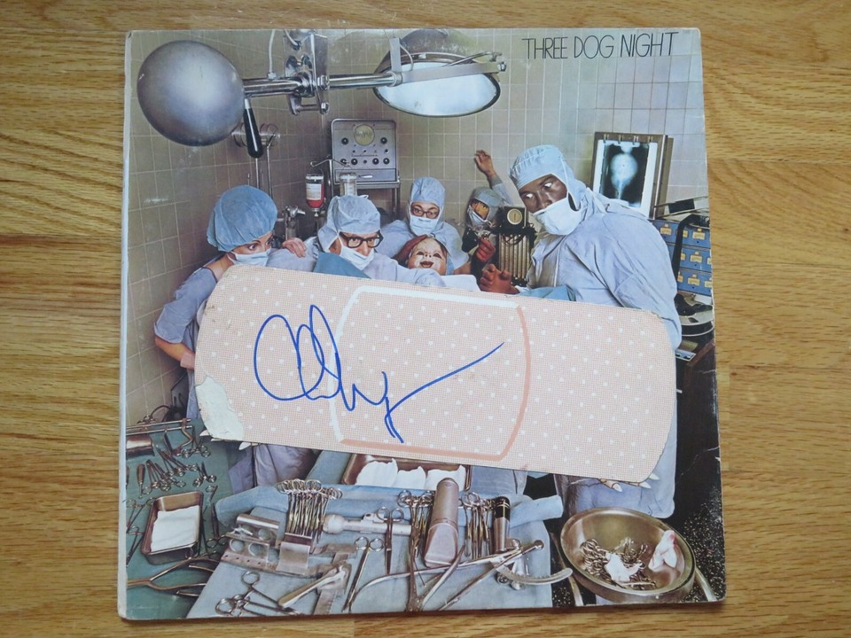 CHUCK NEGRON of THREE DOG NIGHT signed HARD LABOR 1974 Record / Album ...
