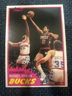 1981-82 Topps Basketball #24 Marques Johnson - Milwaukee Bucks | eBay