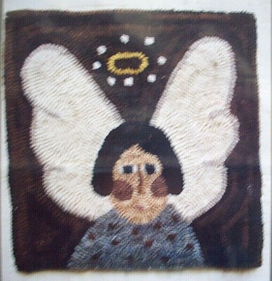 Christmas Angel hooked rug craft pattern Heart to Hand | eBay