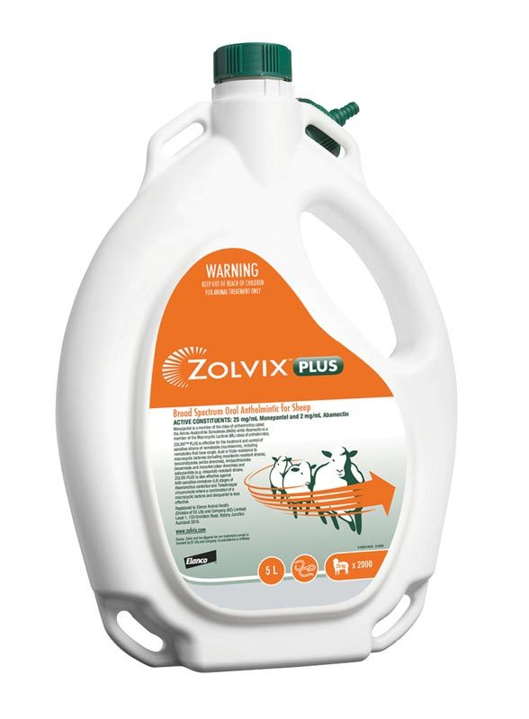 Zolvix Plus Low Volume Oral Anthelmintic Broad Spectrum Sheep Drench, 1 ...
