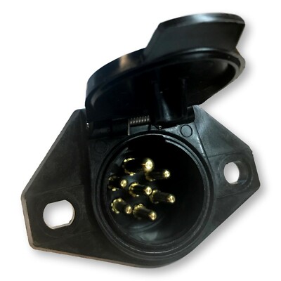 Pollak 11-723 - 7 Way Socket, Semi Truck Trailer ABS/Light Connector ...