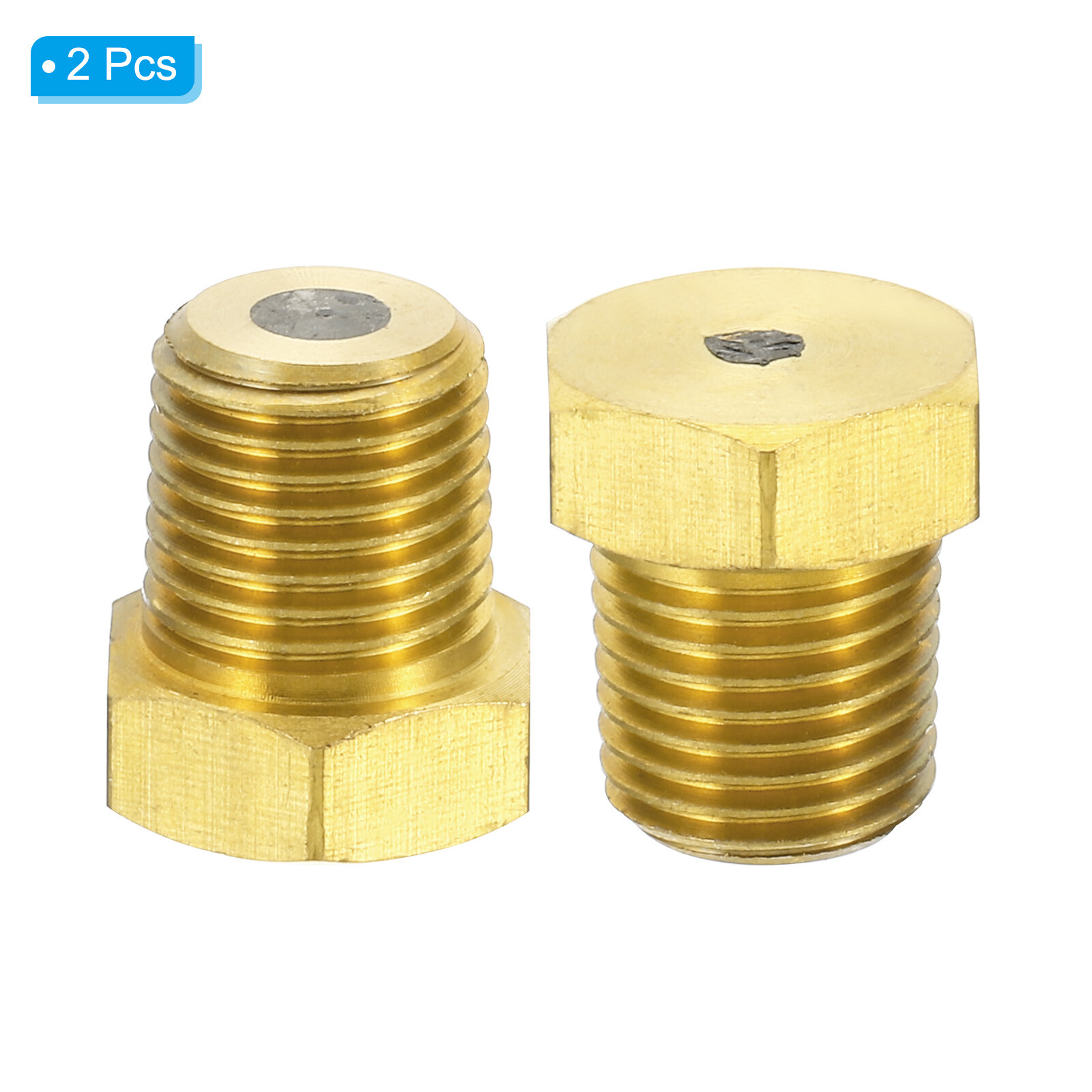 1/4" BSPT Brass Fuse Plug, 2pcs Brass Fusible Melt Plug 265 Celsius ...