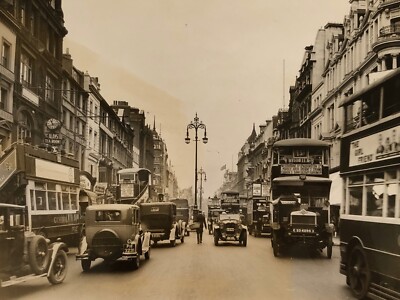 1920s Oxford Street London 9 x 7 Original Photograph Pre Bombing Press ...