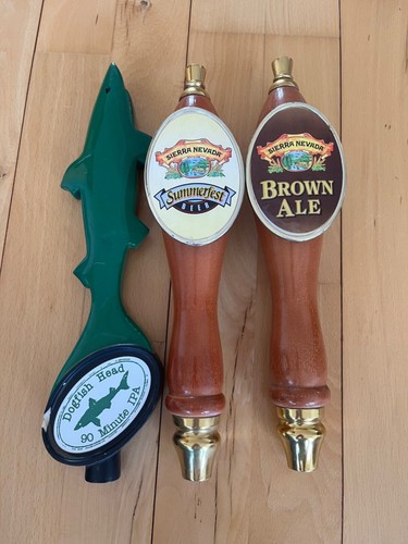 3 Beer Tap Handles - Dogfish Head IPA, Sierra Nevada Summerfest and ...