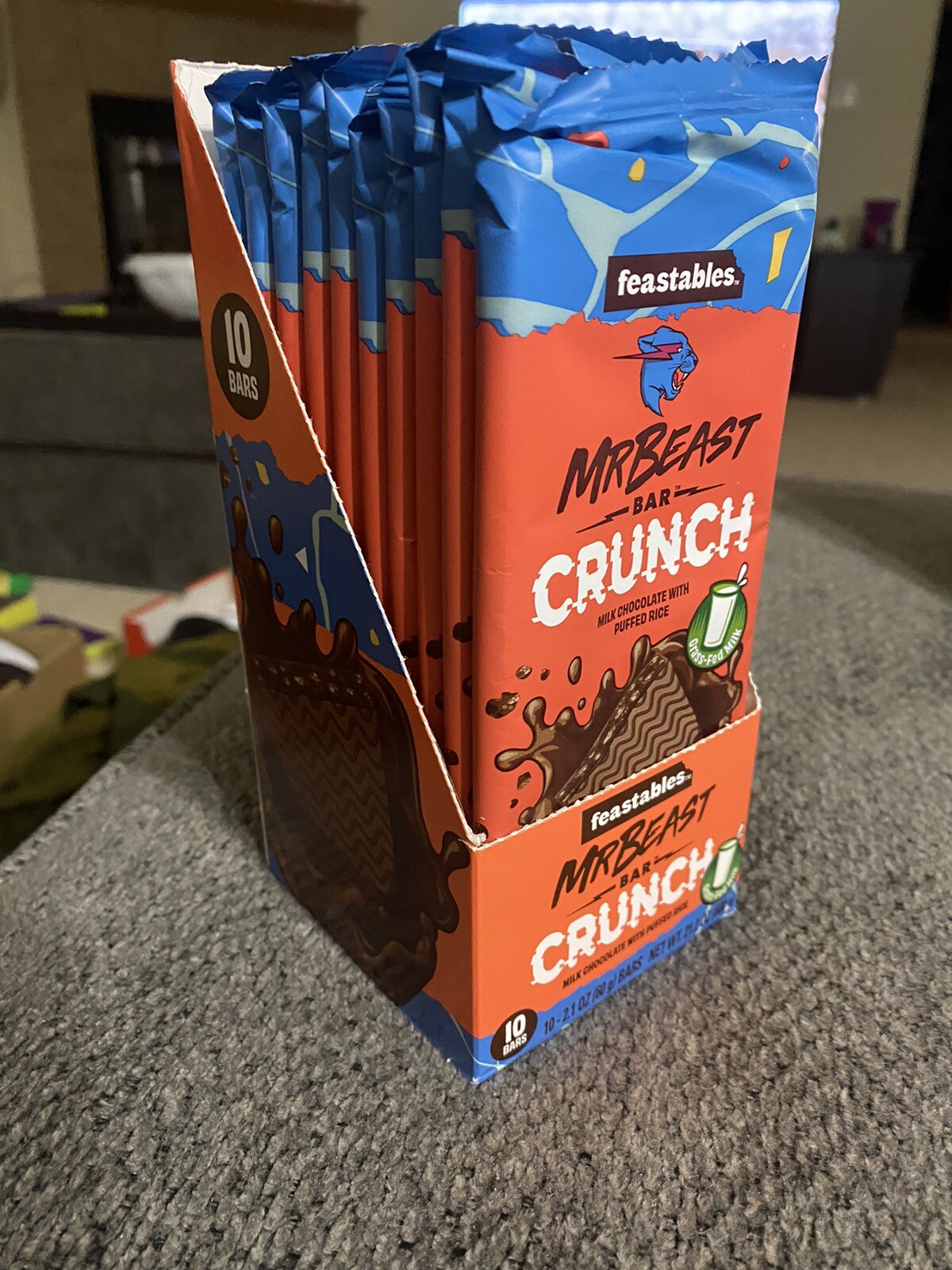 (10) Original Mr. Beast Feastables CRUNCH | Grelly UK