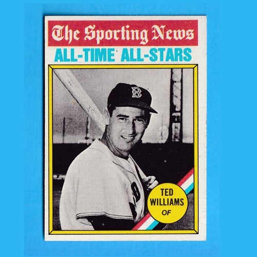 1976 Topps Ted Williams #347 EX, Sporting News All-Time All-Stars ...