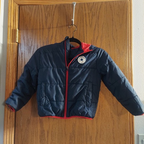Converse All Star kids boy jacket coat winter gear size 7 | eBay