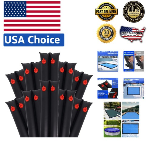10 Pack 8ft Heavy Duty Water Tubes - Ultimate Protection for Inground ...
