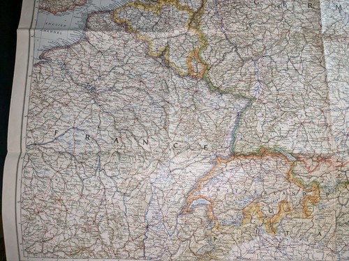 WW2 Germany Map 1944 Color Boundaries Invasions Poland, Australia ...