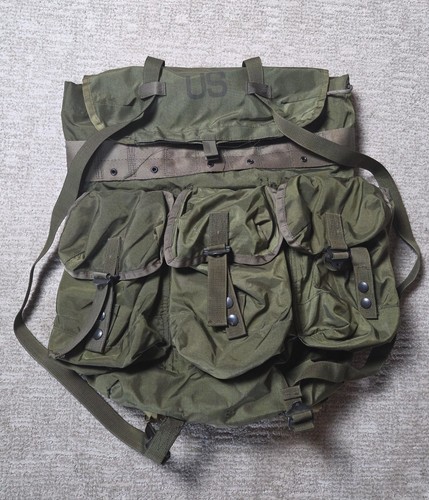 VTG US Army Military Field Pack Ruck Combat Medium Nylon Backpack OD ...