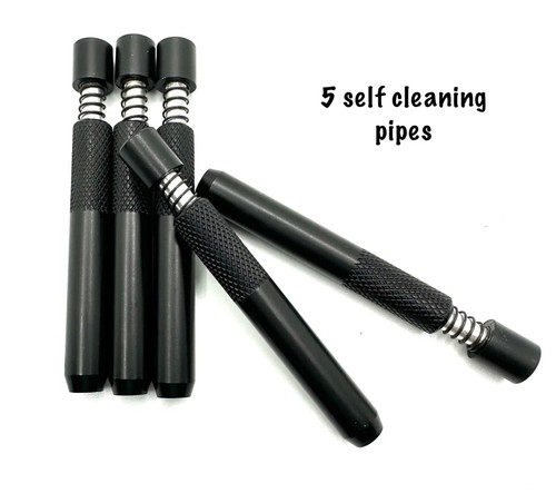 5X Self Cleaning One Hitter Metal Bat Tobacco Smoking Dugout Pipe SAME ...