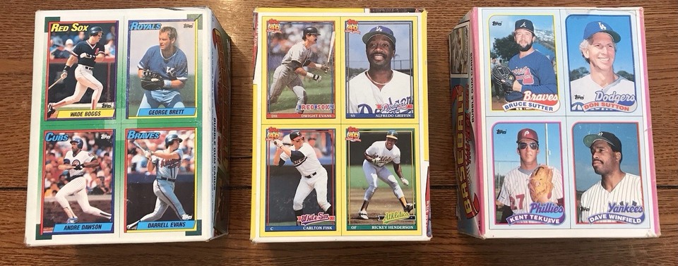 1989, 1990, 1991 Topps Baseball Wax Boxes 36 Packs/15 Cards Per Pack | eBay