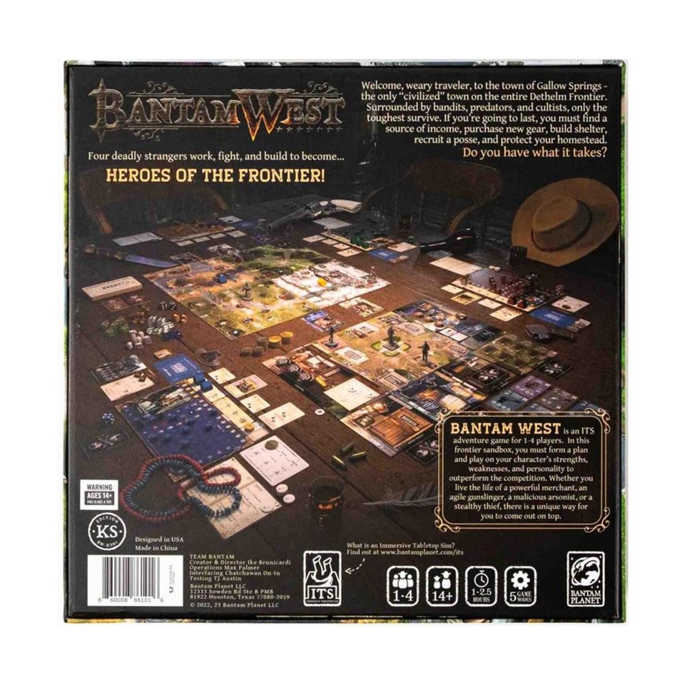 Bantam Pla Strategy Gam Bantam West (Home on the Range Kickstarter Box VG+/NM 860008861016| eBay