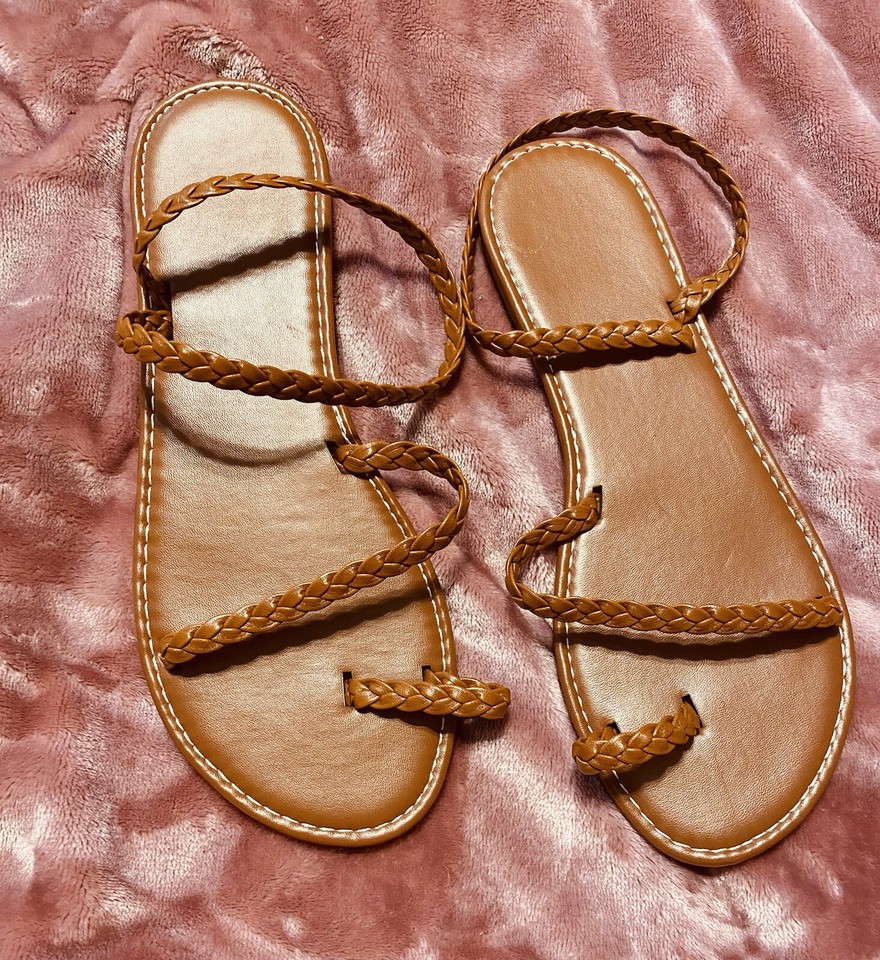 Women’s Brown Summer Sandals, L | eBay