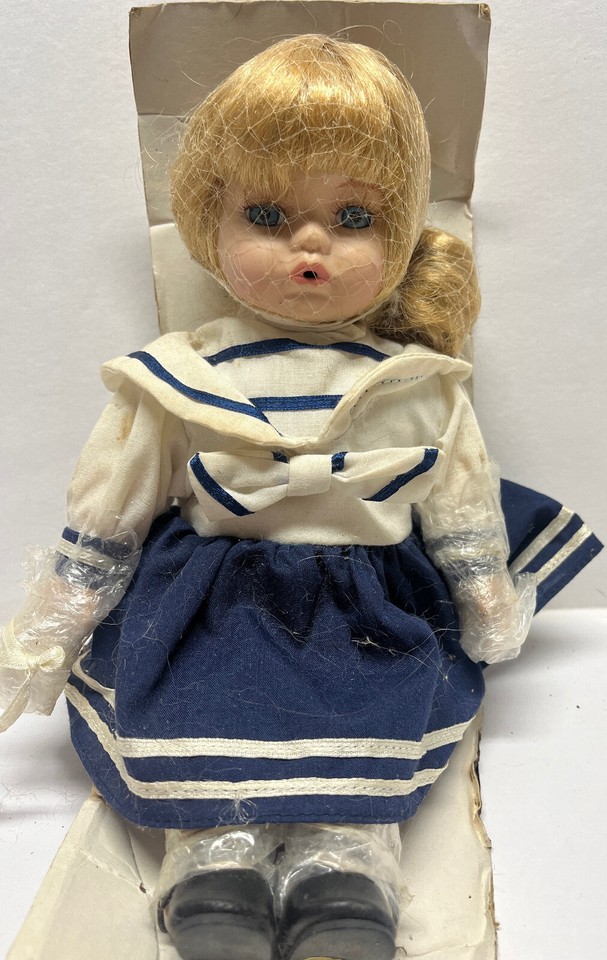 Vintage Sally Collectible Sailor Porcelain Doll with Sailboat | eBay