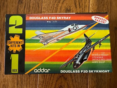Addar 2 kits 1 box Douglas F4D Skyray F3D Skynight Model Kit No. 901 | eBay