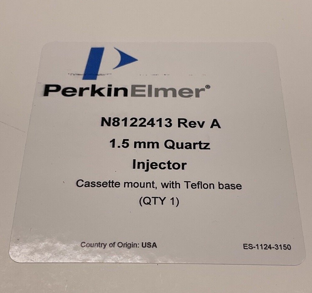PerkinElmer N8122413 1.5 mm I.D Demountable Quartz Injector for NexION ...