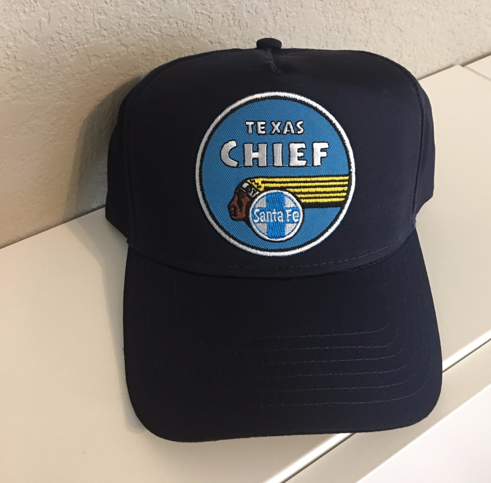 Cap / Hat - (Navy Blue) SANTA FE TEXAS CHIEF (ATSF) -#22314- NEW | eBay