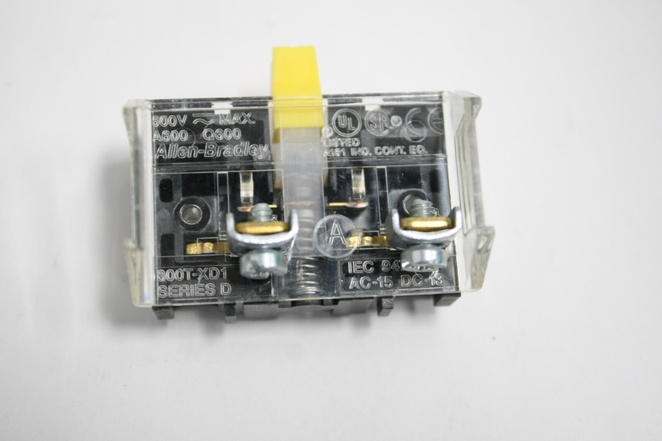 Allen Bradley 800T-XD1 New Ser. D Shallow Contact Block 1NO for 30mm ...