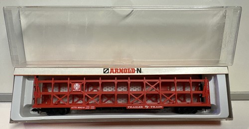 Arnold N Scale Santa Fe Auto Rack Car #904219 | eBay