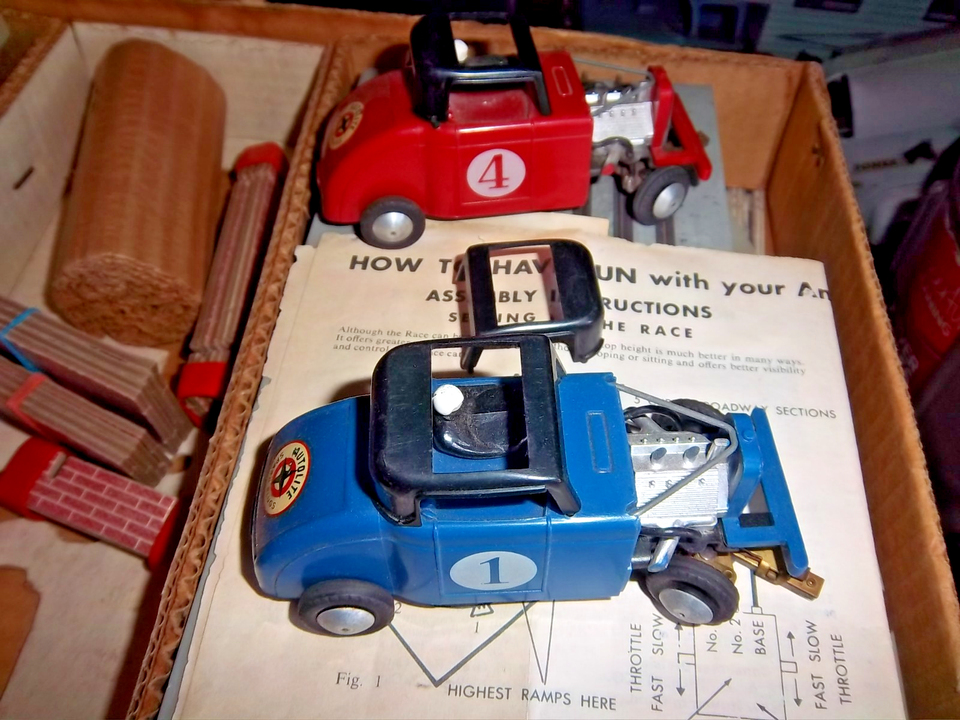Vintage AC Gilbert American Flyer Elec. Stock Stock Car Race #19060 | eBay