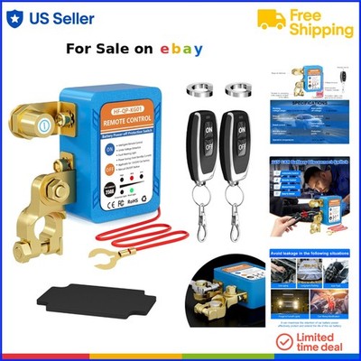 Car Kill Switch 250A Metal Plastic Remote Battery Disconnect Auto RV ...