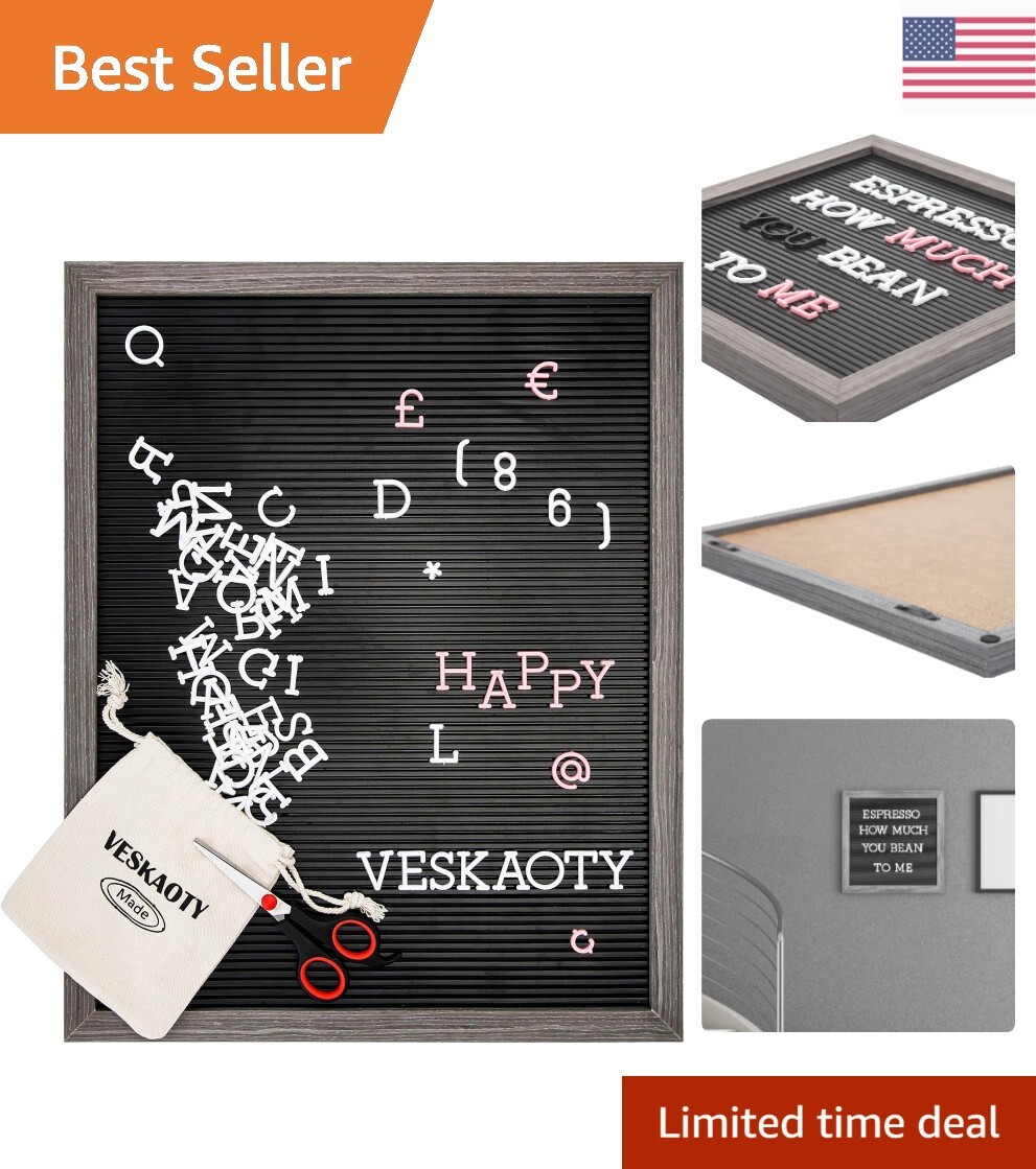 Plastic Message Board Letters Universal 300 Piece Black Plastic