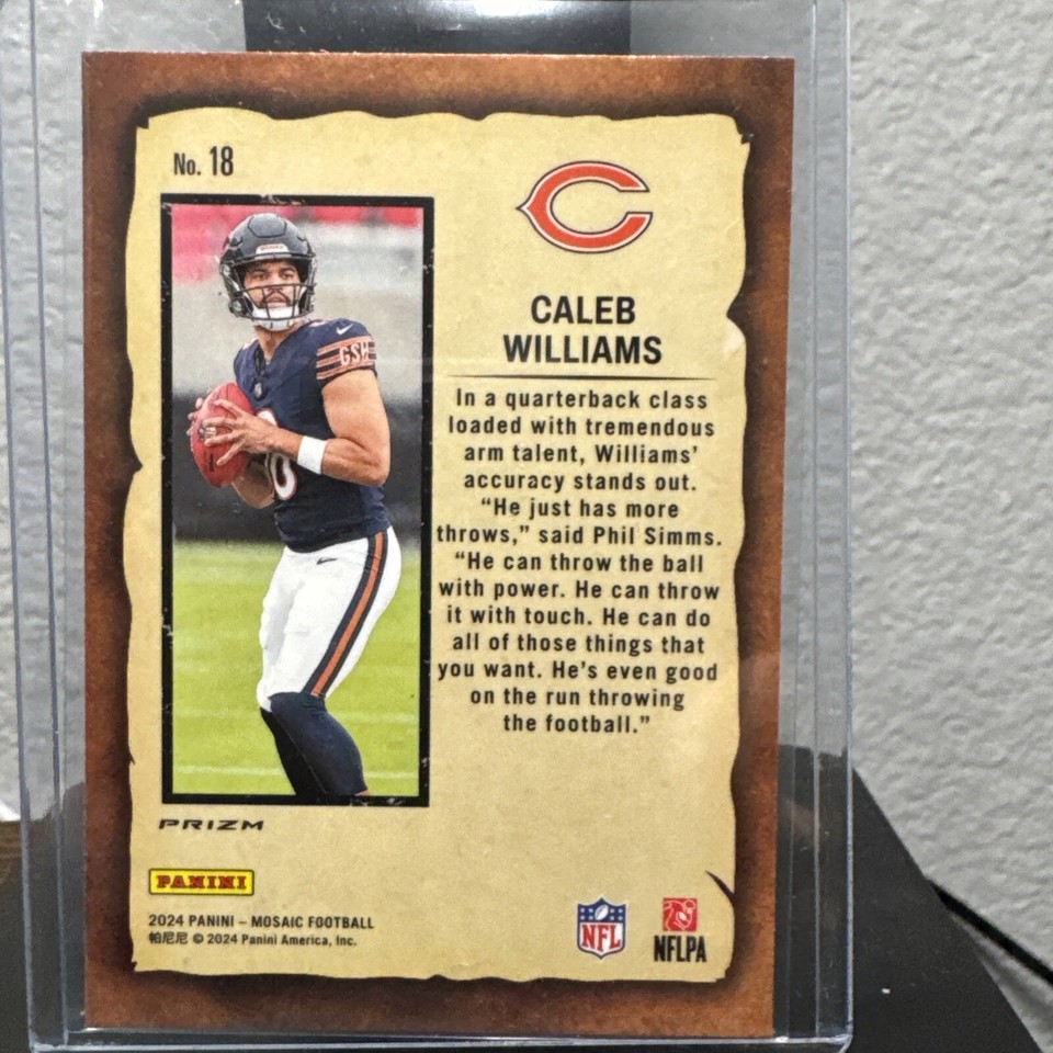 2024 Panini Mosaic Football Caleb Williams RC Green SP Notoriety #18 | eBay